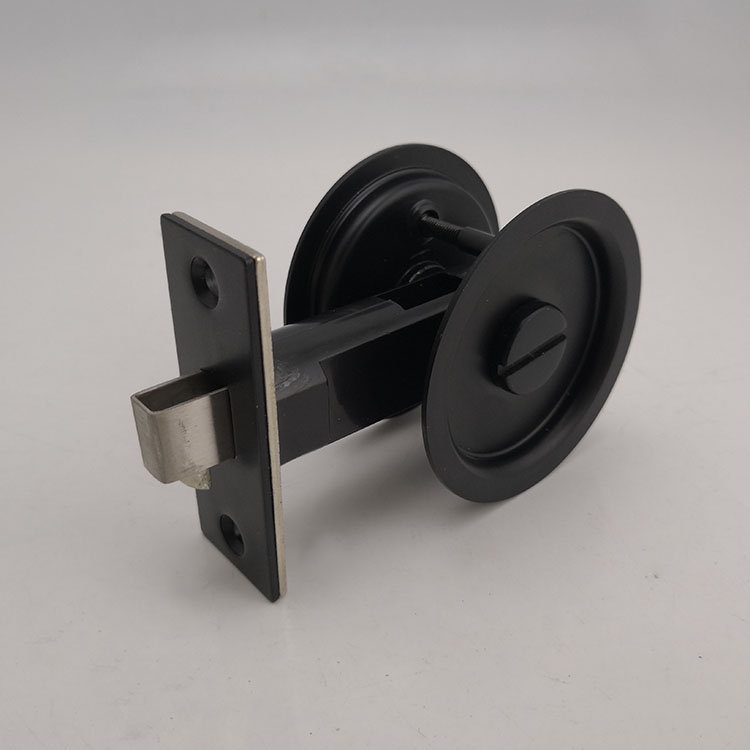 Black round Sliding Door Lock Privacy Lock - Buy stainless steel 304 ...