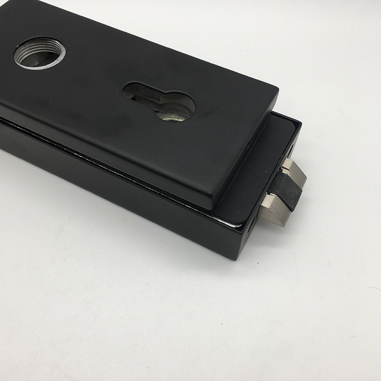 High Quality Black Stainless Steel Frameless Glass Door Lock with ...