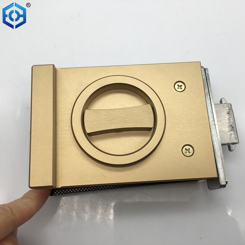 Golden Aluminum Slim Frame Sliding Glass Door Handle Lock - Buy patio ...