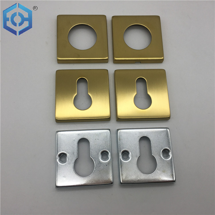 Gold Plating New Casting SS304 Indoor Hollow Square Gold Door Handle ...