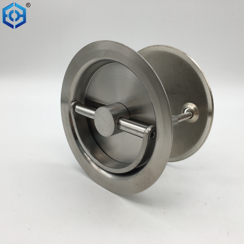 Stainless Steel Invisible Door Knob Lock Double Sided Doorlock Latch ...