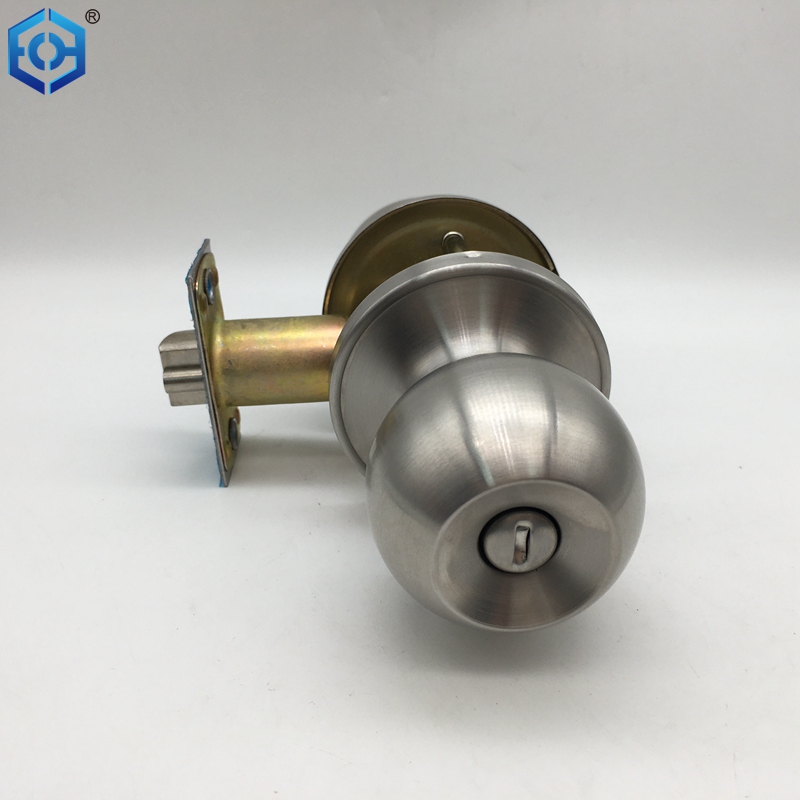 Satin Nickel Stainless Steel 201 Interior And Exterior Bathroom Door ...