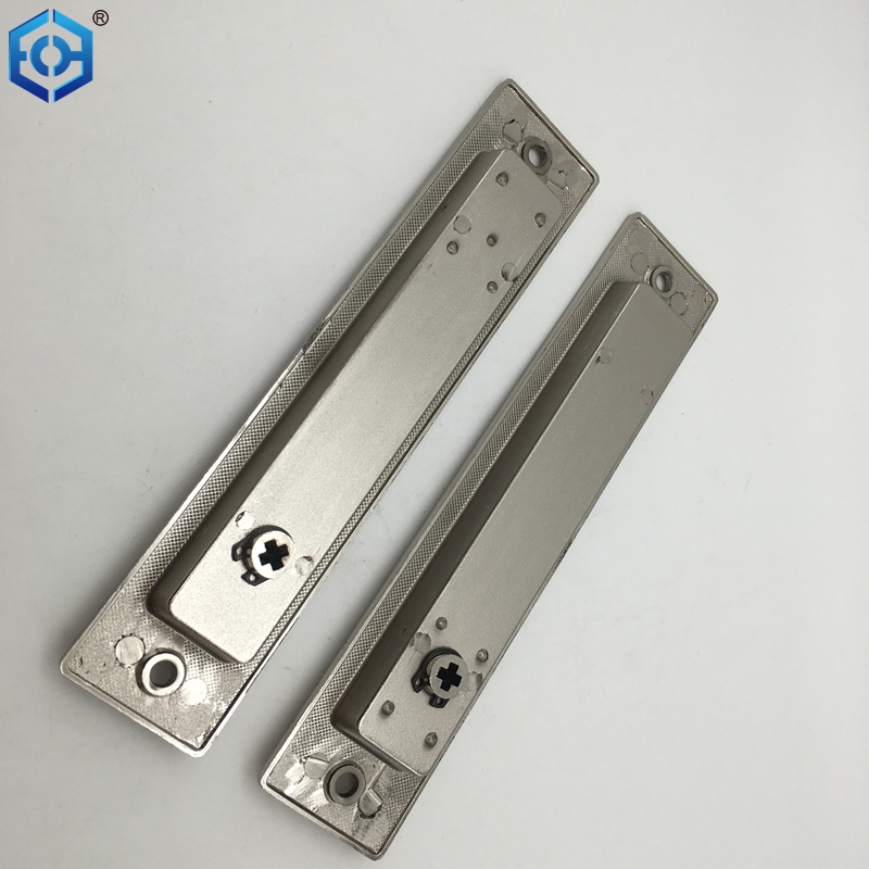 Brushed Silver Privacy Pocket Sliding Door Lock Invisible Recessed ...
