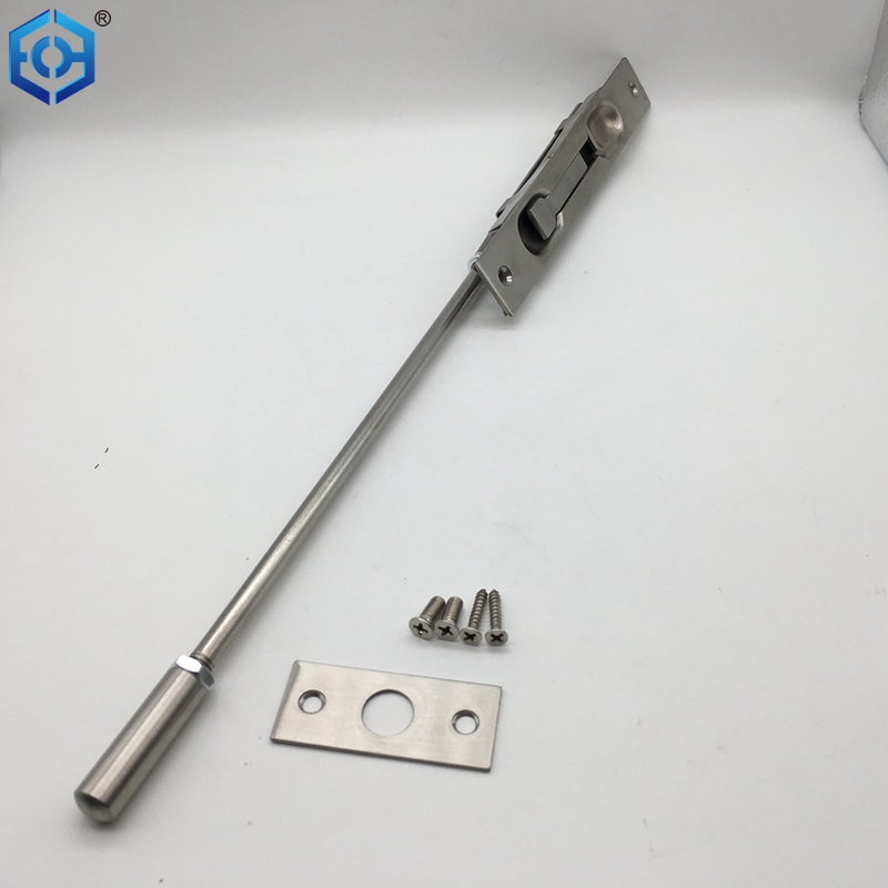 Solid Stainless Steel Extension Flush Bolt in Satin Nickel - Buy rack ...