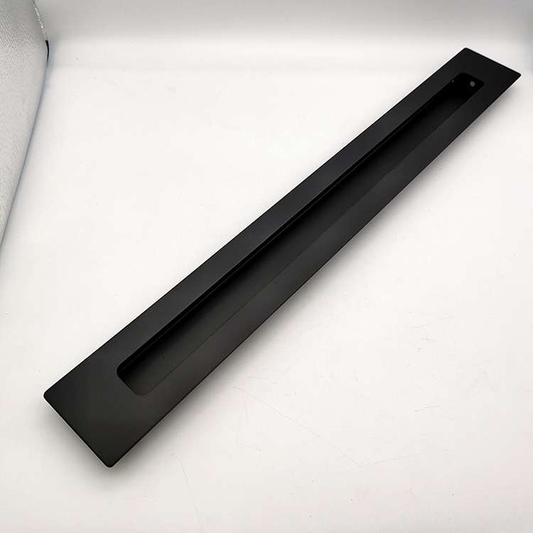 Black Long Stainless Steel Drawer Hardware Kitchen Cupboard Sliding ...