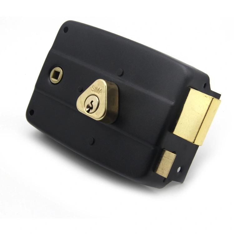 High Quality Door Brass Lock Black Night Rim Lock - Buy rim deadlock 5 ...