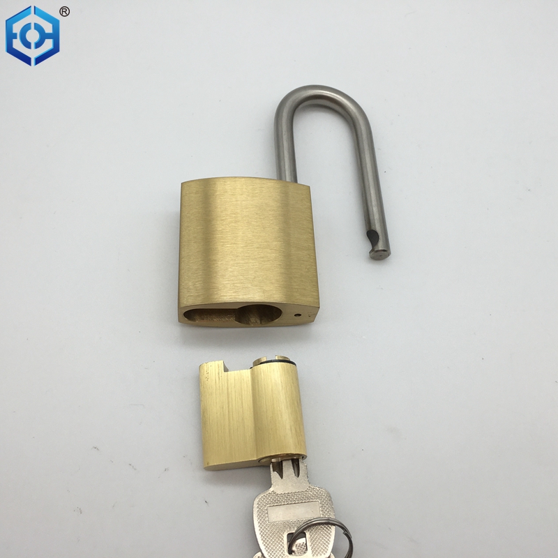 Solid Brass Interchangeable Core Padlock with Key with Wide Lock Body ...