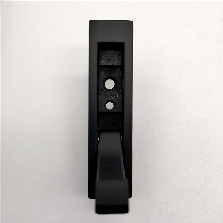 Black Zinc Alloy Cabinet Furniture Concealed Wardrobe Drawer Flush Pull ...
