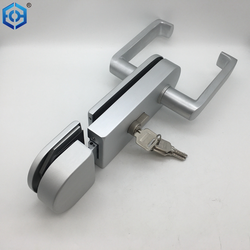 10-15mm Glass Door Lock Stainless Steel Sliding Handle Office Bathroom ...