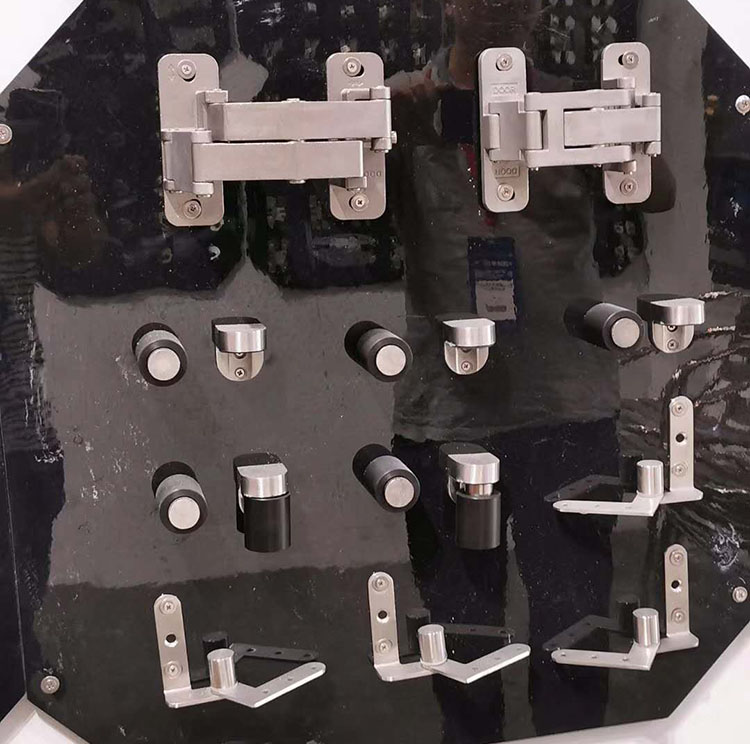 SN Stainless Steel Round Floor Mounted Concealed Magnetic Door Catch ...