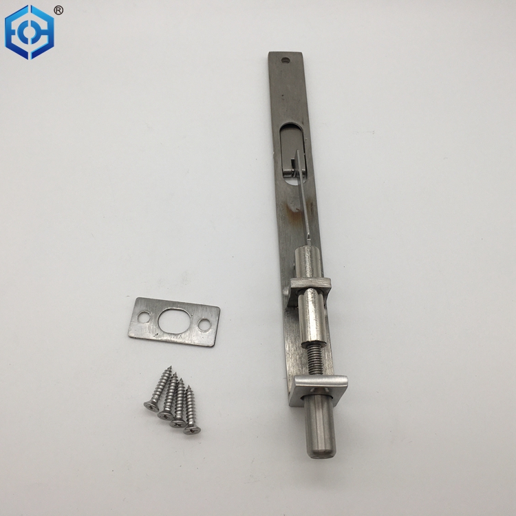 Stainless Steel Security Door Bolts Lever Action Flush Slide Bolt Latch ...
