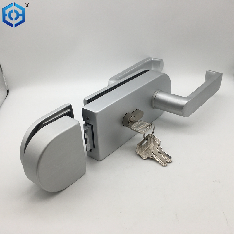 10-15mm Glass Door Lock Stainless Steel Sliding Handle Office Bathroom ...