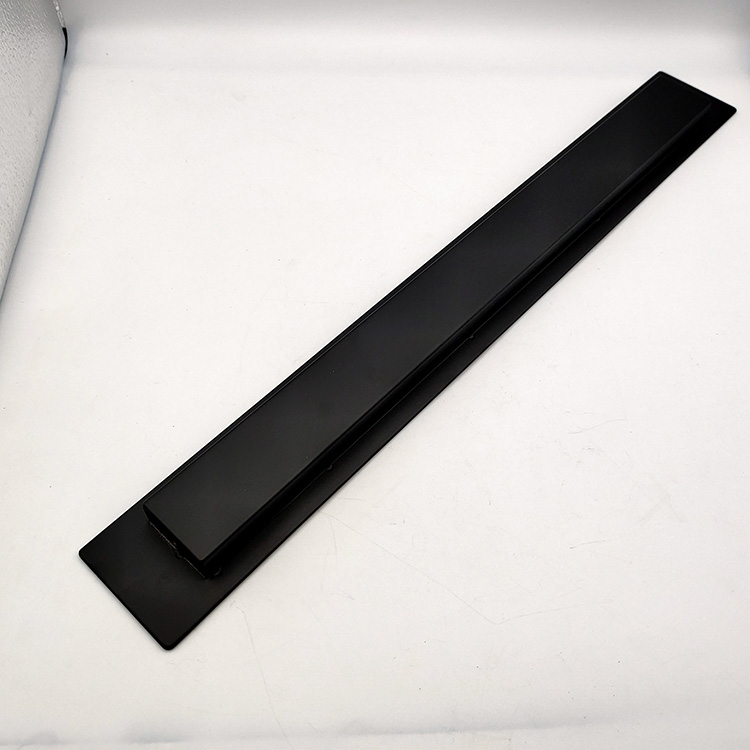 Black Long Stainless Steel Drawer Hardware Kitchen Cupboard Sliding ...
