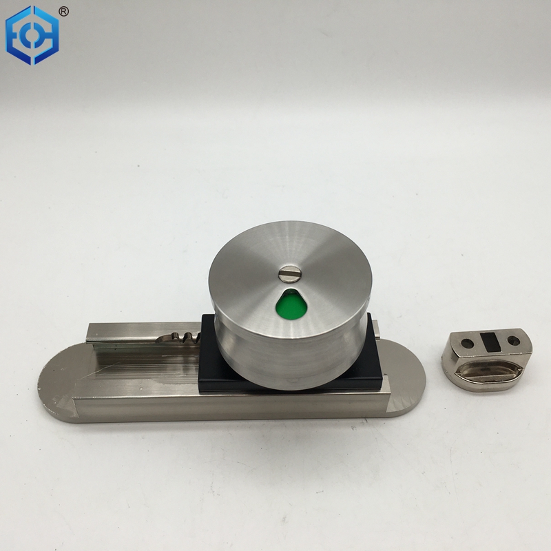 Satin Nickel Zinc Alloy 50mm Round Bathroom Lever Thumbturn And ...