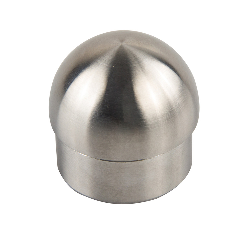Stainless Steel 304 316 Handrail Tube Dome Cap Metal Pipe End Cap - Buy ...